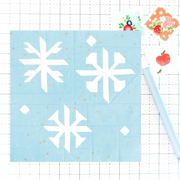 Easy Snowflake Quilt Blocks - Etsy