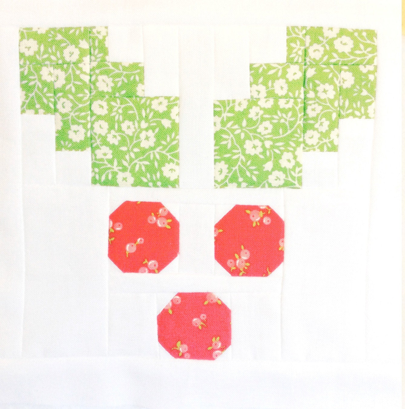 Holly Jolly Quilt Block Christmas Pattern Includes | Etsy