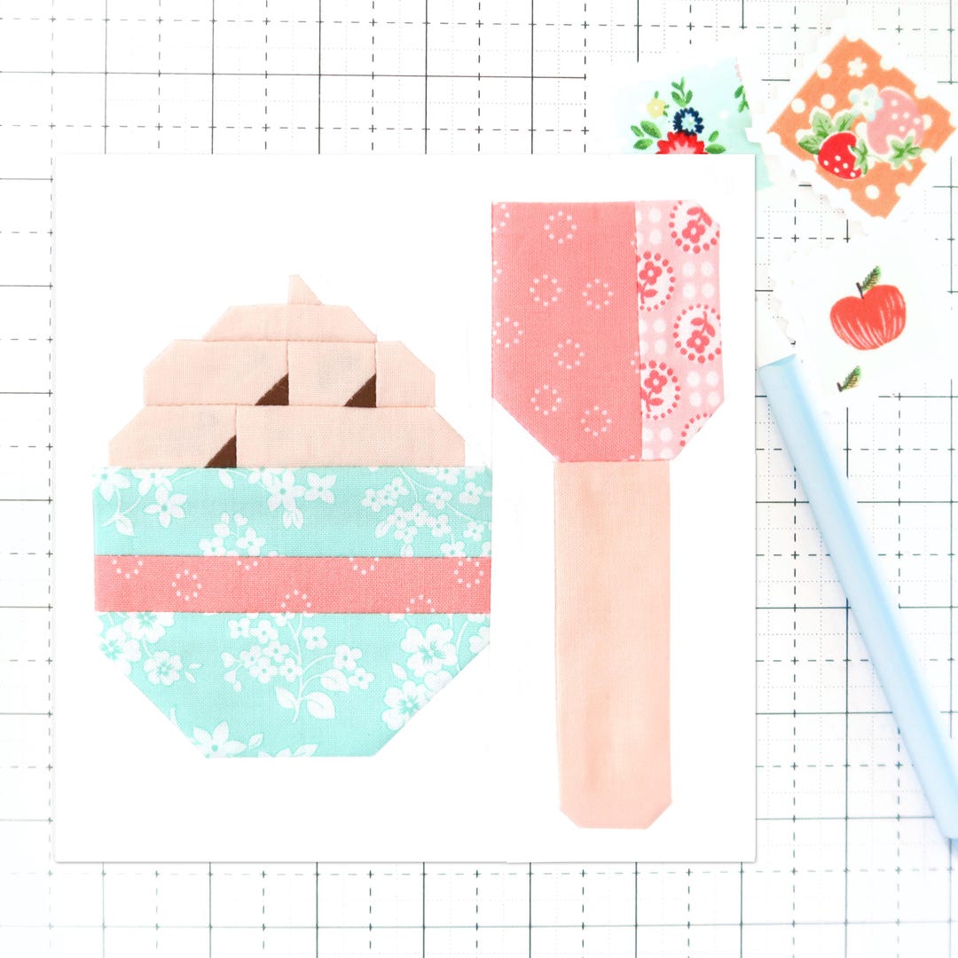 Chocolate Chip Cookie Dough Quilt Block Pattern PDF Download - Makes 6 ...