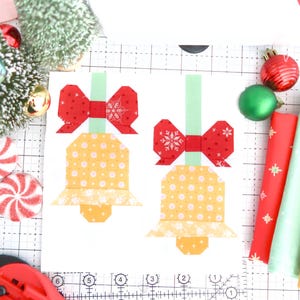 Ring the Christmas Bells Quilt Block Pattern PDF Holiday - Instructions ...