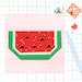 Watermelon Slice Summer Garden Quilt Block PDF Pattern-includes ...
