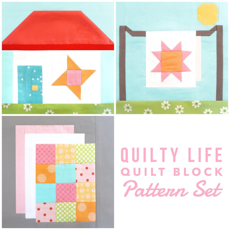 Quilty Life Quilt Block Patterns: Quilt Shop, Clothesline, and Quilt ...
