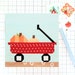 Set of 5 Little Red Wagon Quilt Block Patterns Fall Pumpkin - Etsy