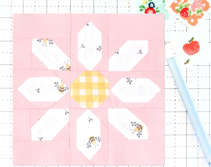 Amanda's Daisy Quilt Block Pattern - Etsy Canada