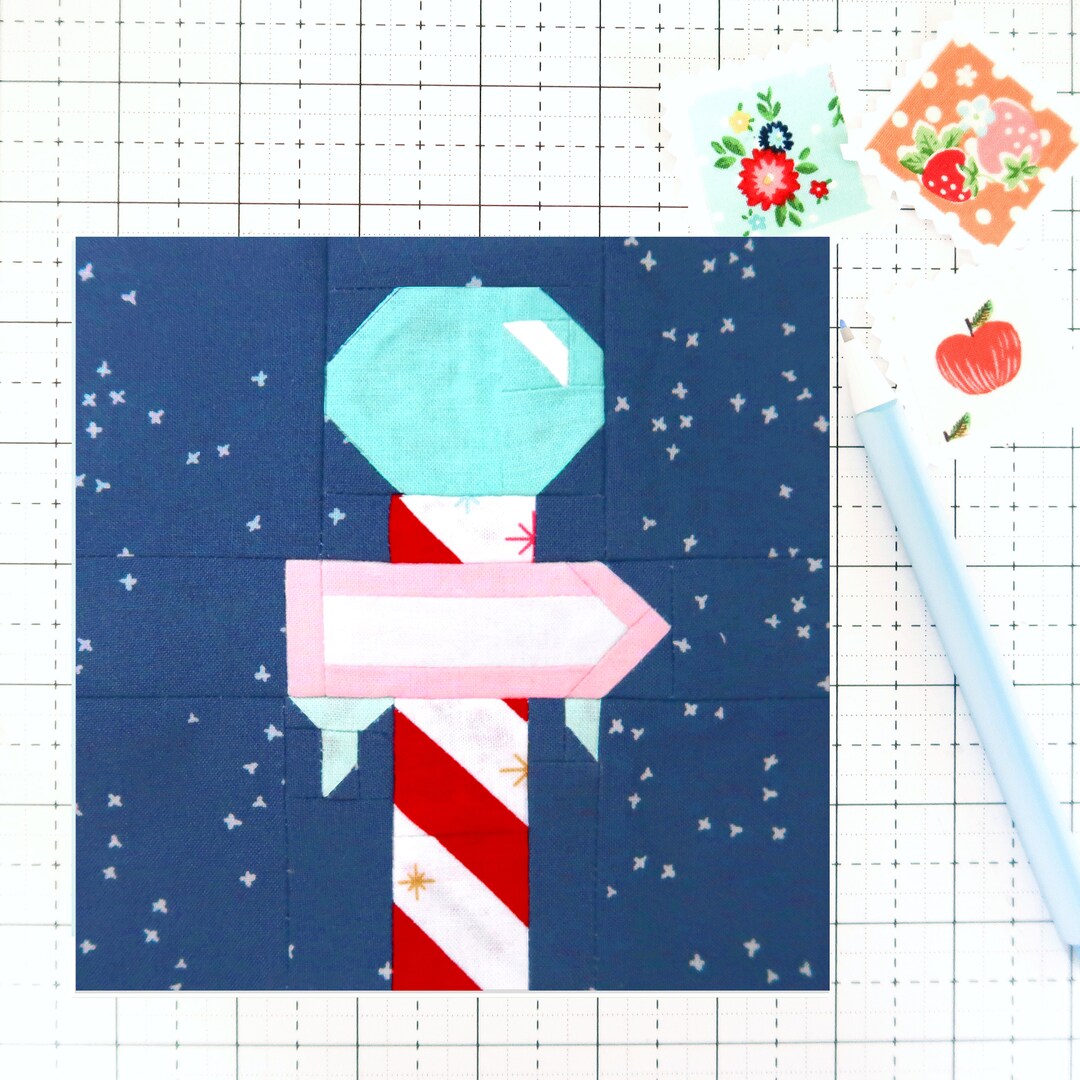 North Pole Christmas Santa Quilt Block PDF Pattern - Includes ...