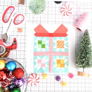 Wrapped in Quilt Blocks Christmas Gift Quilt Block PDF Pattern ...