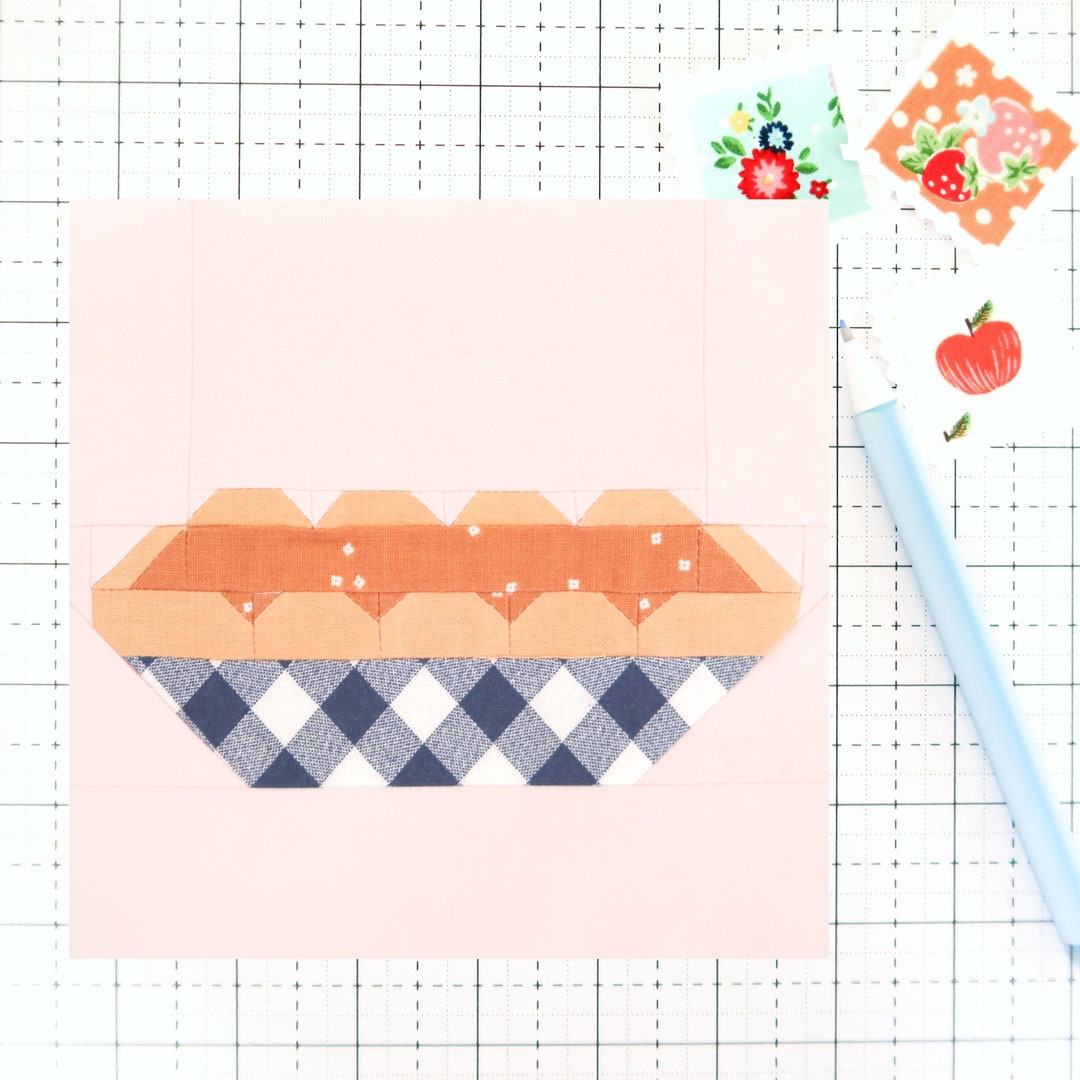 Homemade Pumpkin Pie Fall Autumn Quilt Block PDF Pattern - Includes ...