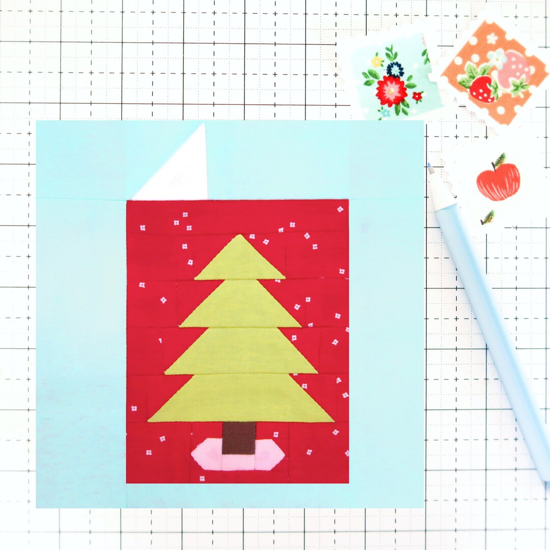 Christmas Card Quilt Block PDF Pattern - Includes Instructions for 6 ...