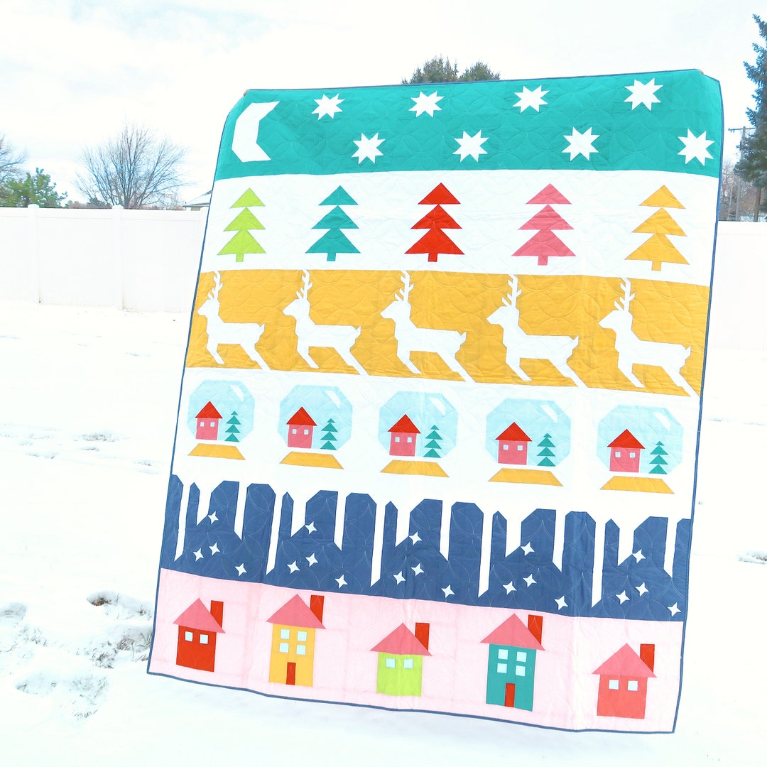 Christmas Eve - Christmas Row PDF Quilt Pattern - Traditional Piecing ...