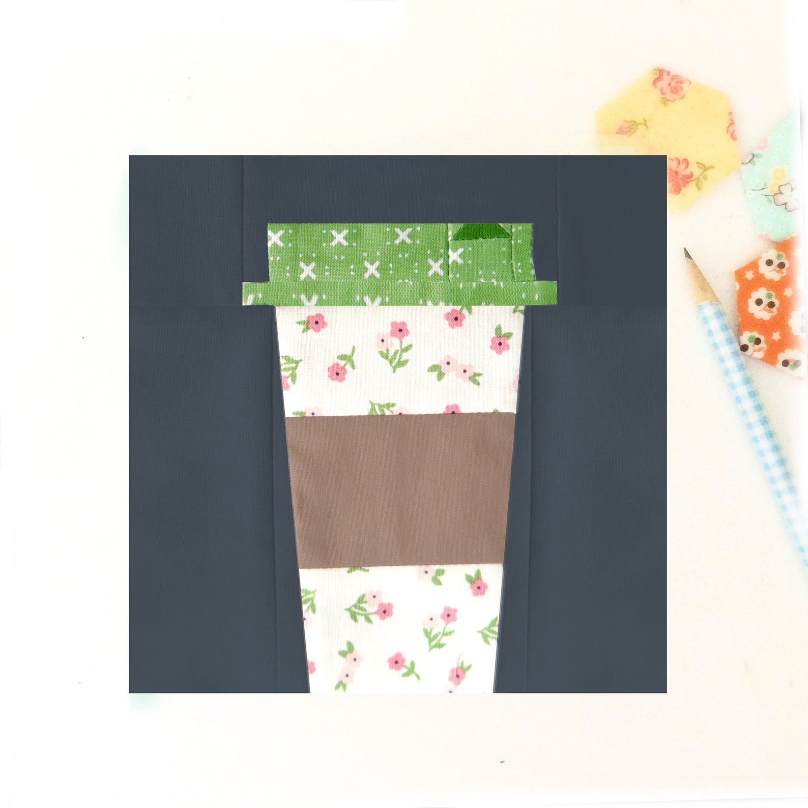 Set of 2 Coffee Maker and Coffee Cup Quilt Block Patterns | Etsy