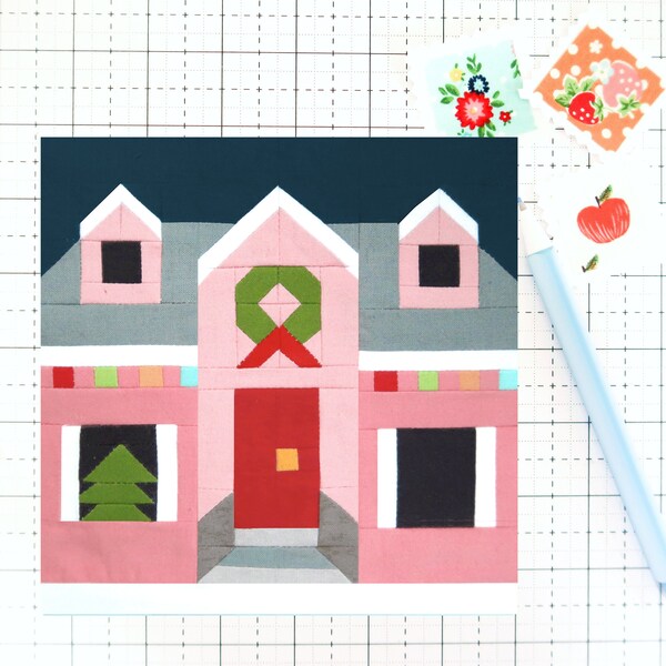 Gabled House Paper Piecing Pattern Digital Download - Etsy Canada