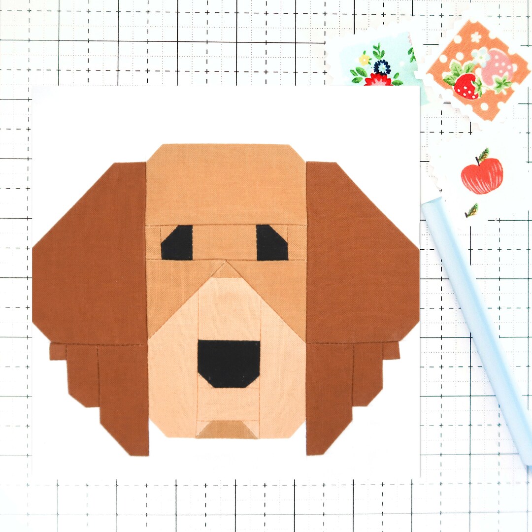 Irish Setter Dog Puppy Quilt Block PDF Pattern -includes Instructions ...