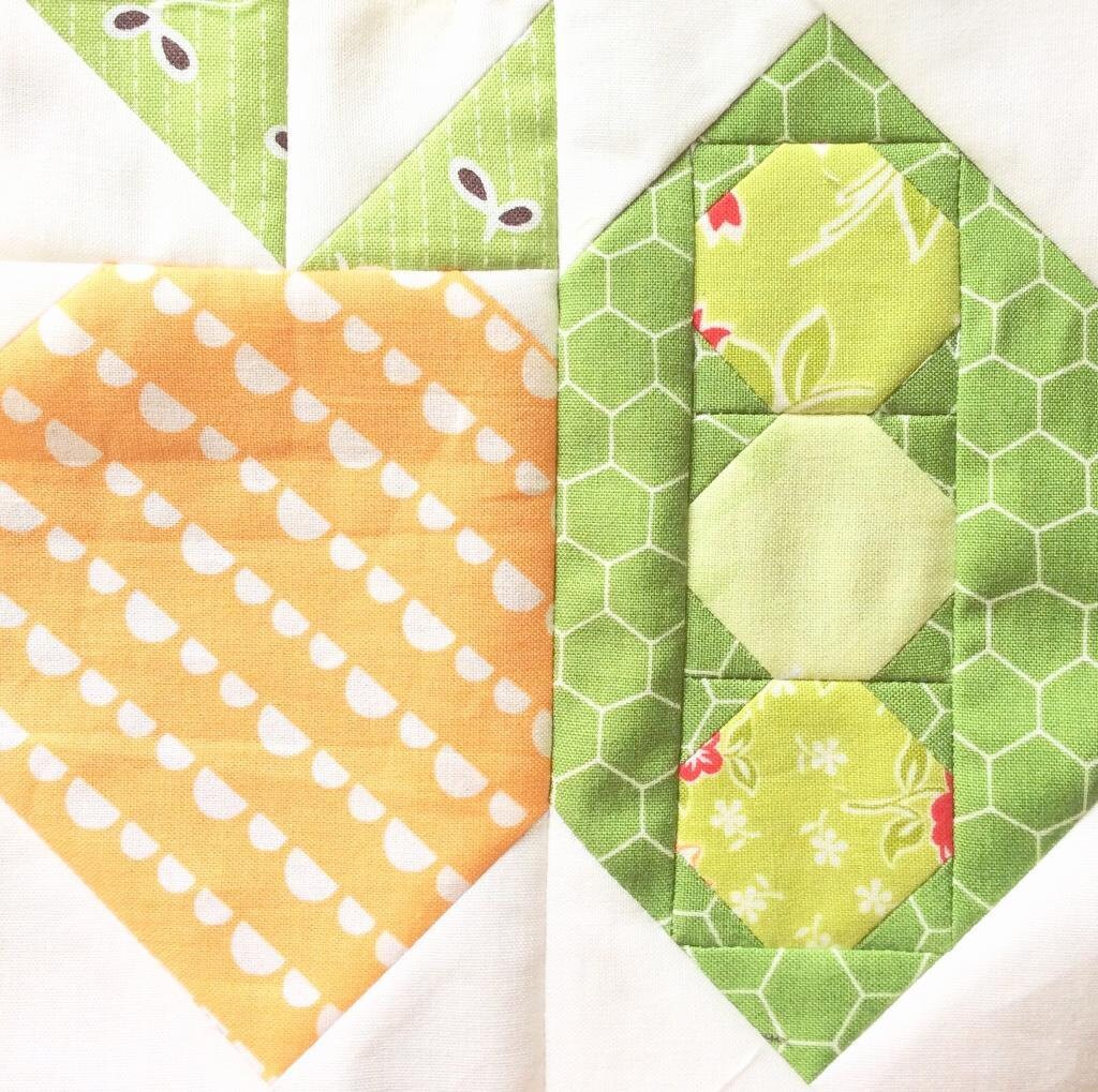 Carrot and Pea Pod Quilt Block PDF Instant Download Quilt - Etsy