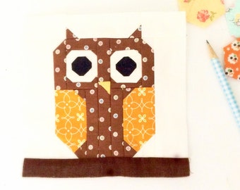 Owl Quilt Pattern | Etsy