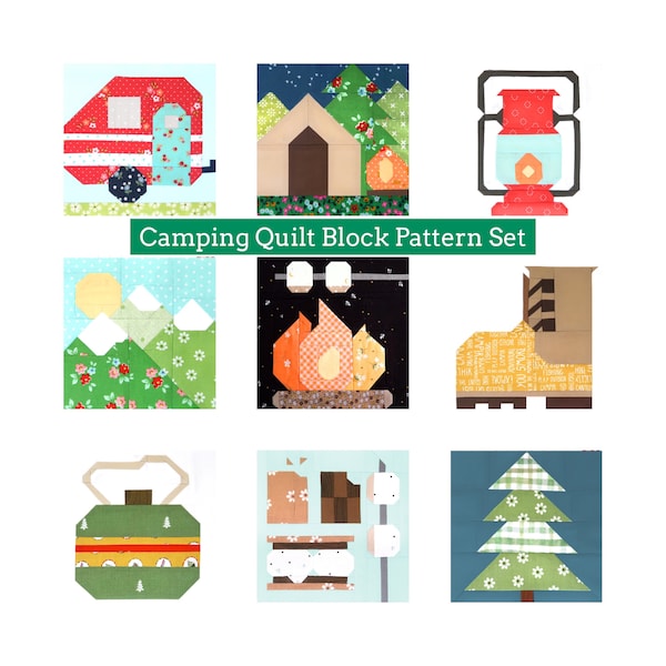 Camping Quilt Pattern - Etsy