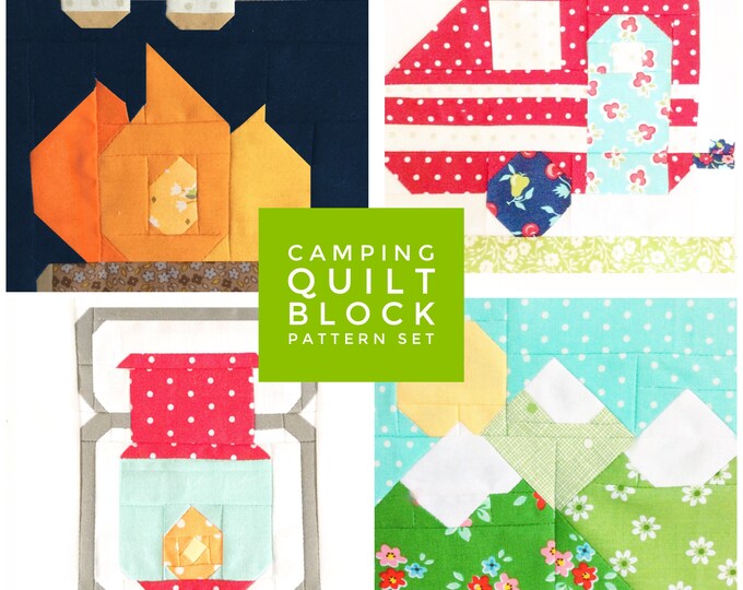 Camping Quilt Pattern, Redfish Lake, Outdoor Quilt Pattern, PDF Quilt Pattern - Etsy Canada