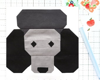Poodle Dog Puppy Quilt Block PDF Pattern - Includes Instructions for 6 ...
