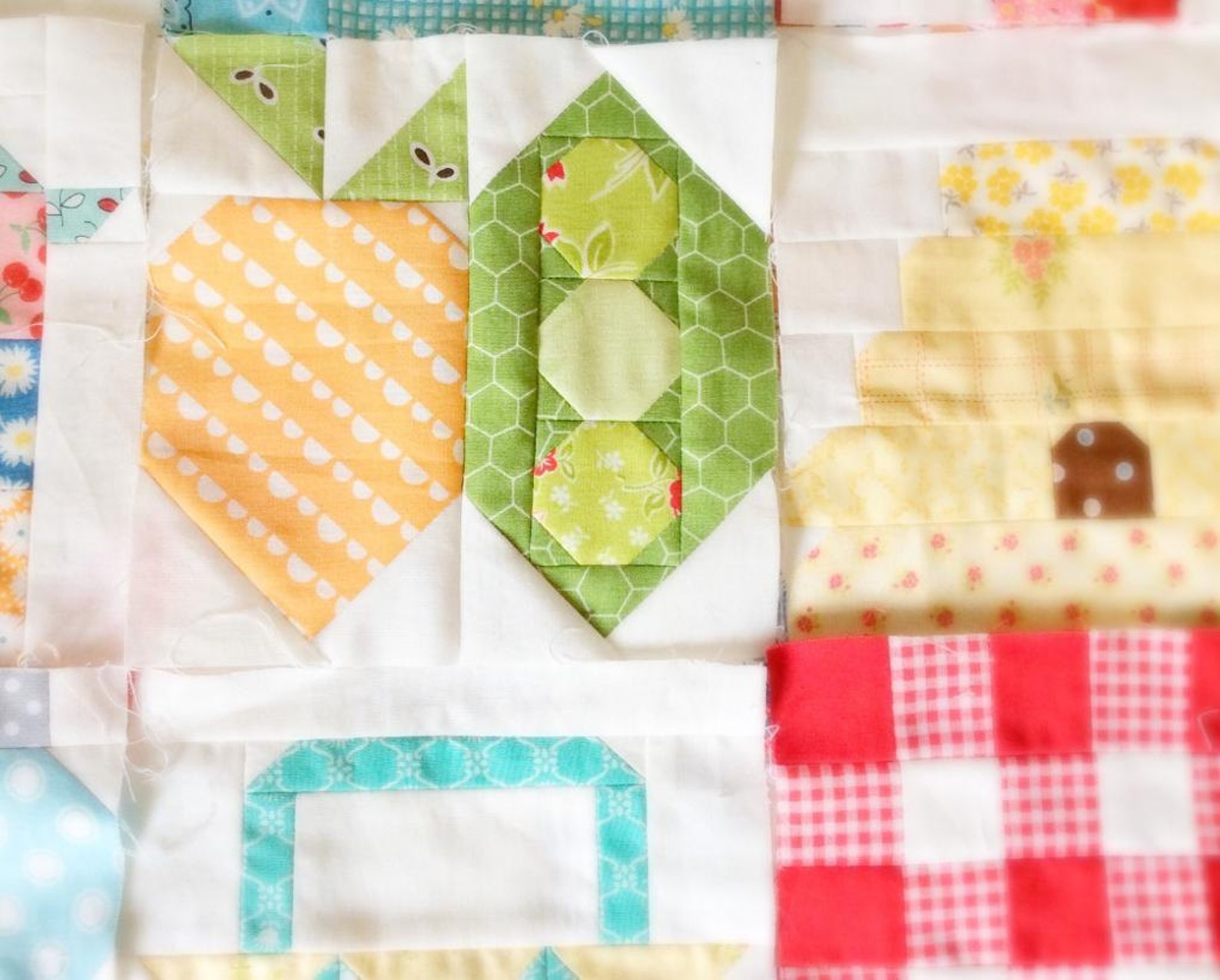 Carrot and Pea Pod Quilt Block PDF Instant Download Quilt - Etsy