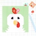 Set of 4 Farm Animals Quilt Block Patterns: Chicken, Cow, Pig, and Barn ...