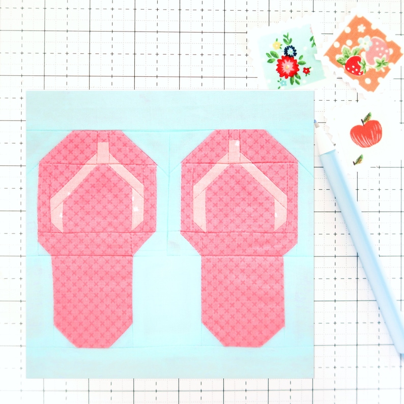 Set of 4 Pool Party Quilt Block Patterns Swimsuit | Etsy