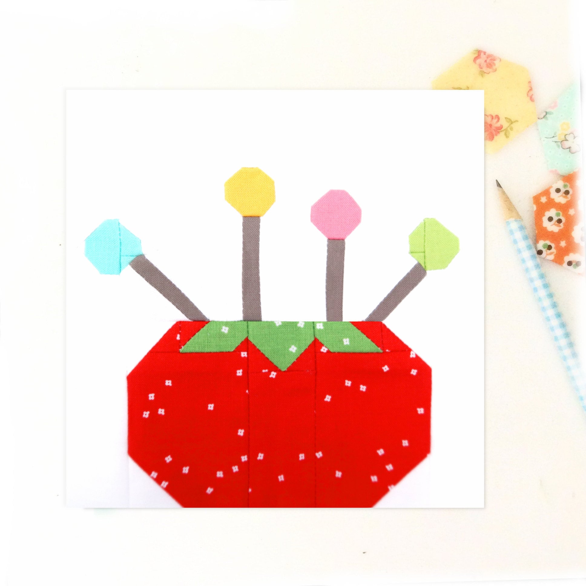 Pincushion and Pins Sewing Notions PDF Quilt Block Pattern - Etsy