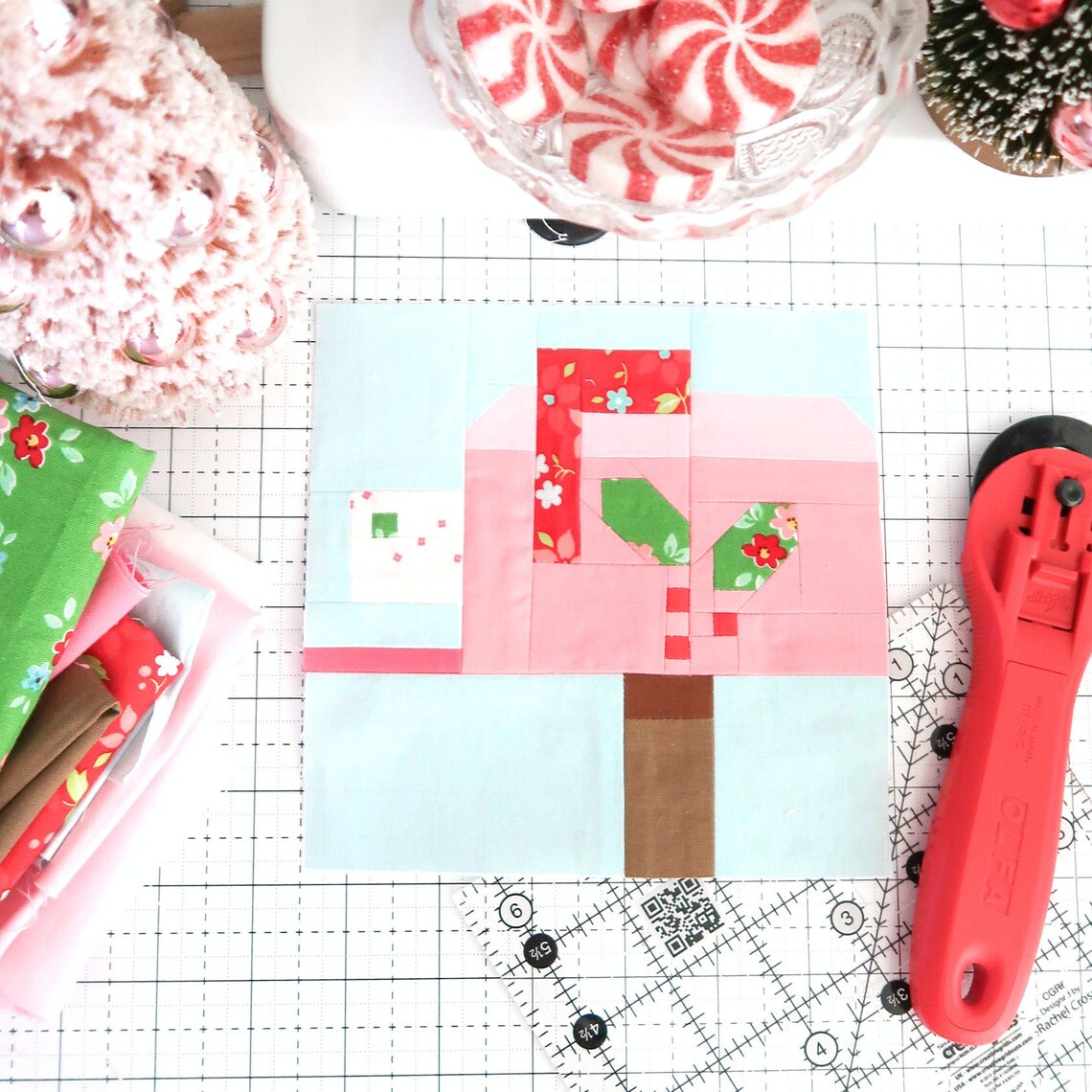 Christmas Mailbox Holiday Letter Mail Quilt Block PDF Pattern ...