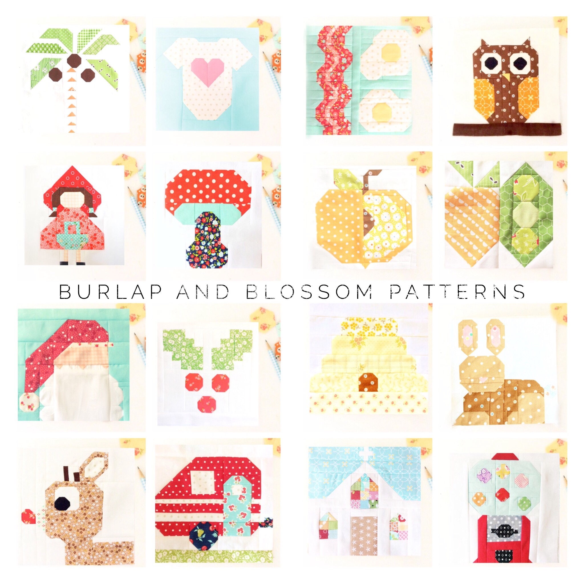 Tropical Palm Tree PDF Quilt Block Pattern - Includes Instructions for ...
