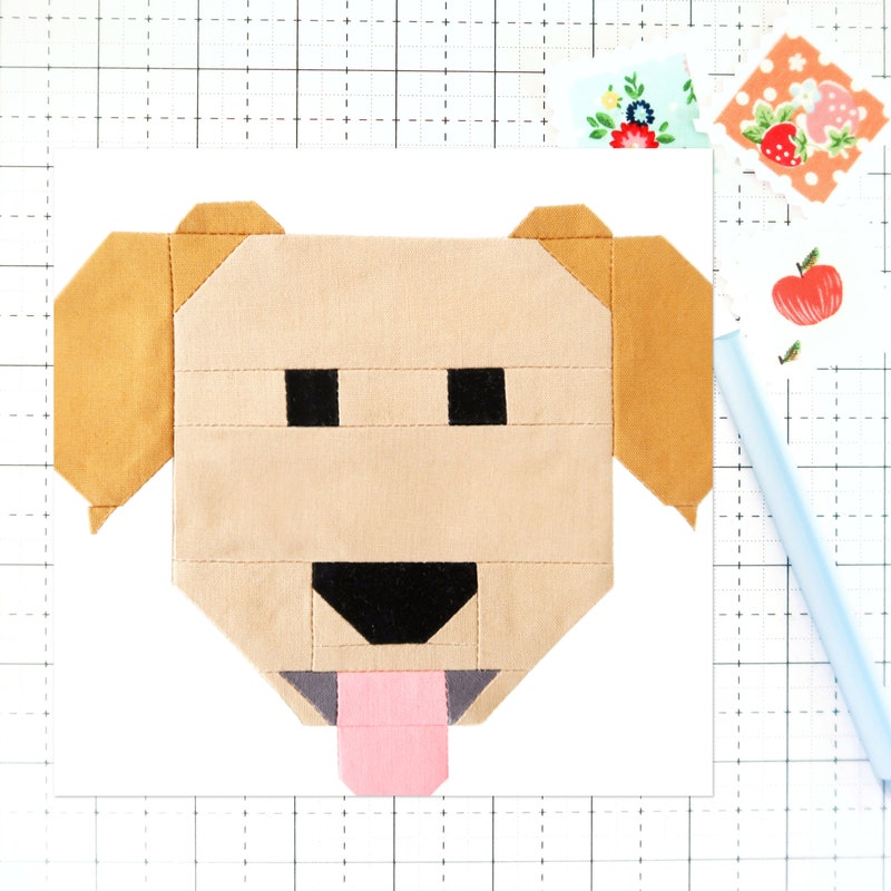 Dog Quilt Block Pattern - Etsy