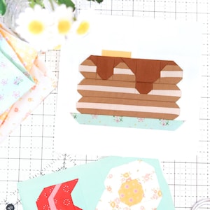 Stack of Pancakes Quilt Block Pattern Breakfast Food PDF - 6 Inch, 9 ...