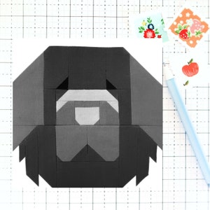 Rottweiler Dog Puppy Quilt Block PDF Pattern includes - Etsy