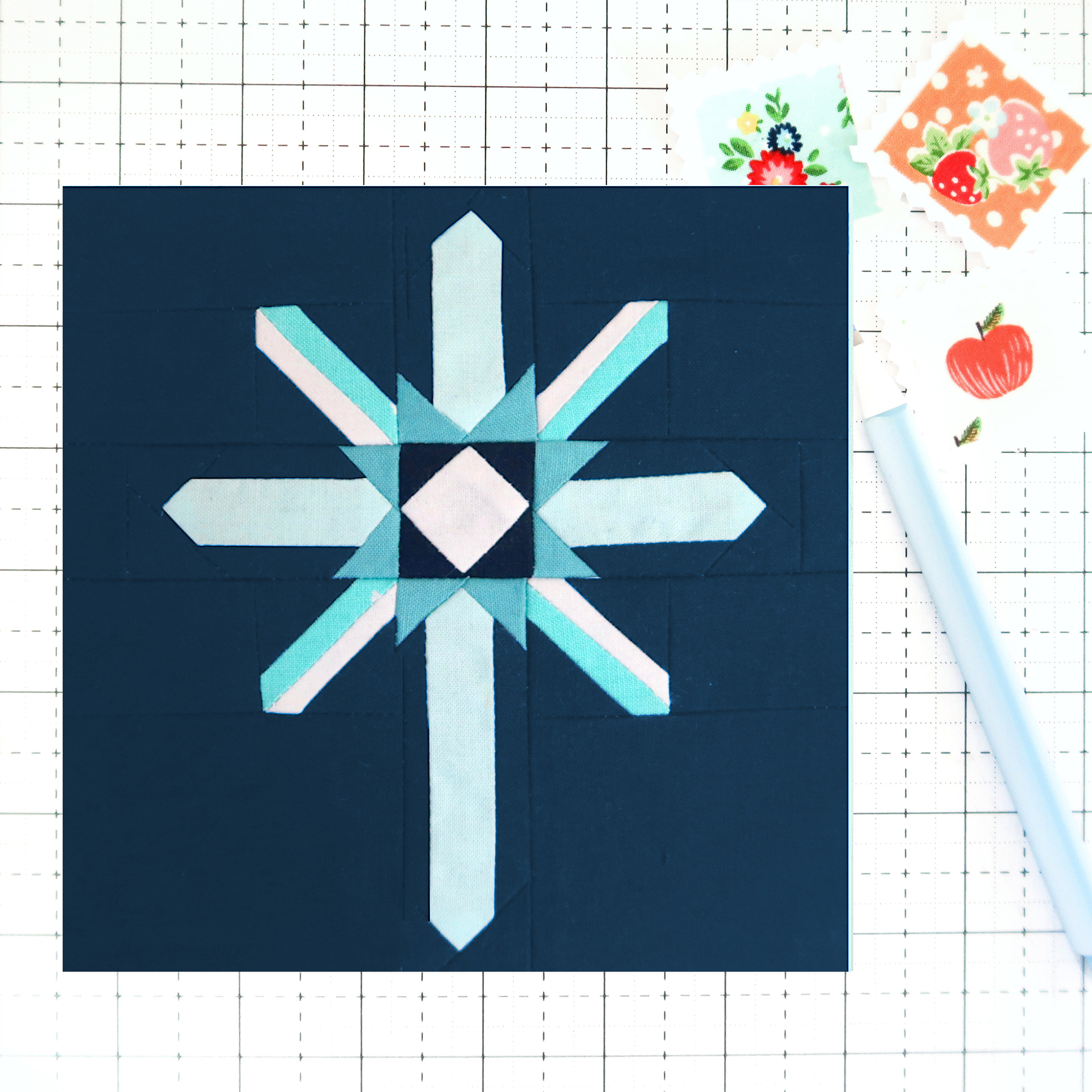 Bethlehem's Star Nativity Christmas Quilt Block Pattern PDF - Includes ...