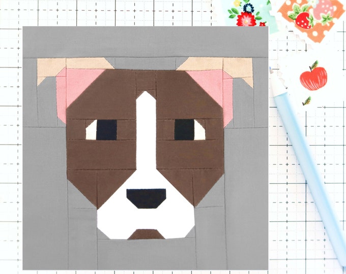 Pit Bull Pattern to Make 18x18 Quilted Wall Hanging or - Etsy UK