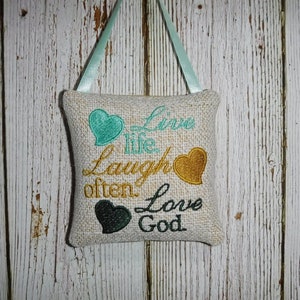 Christian Love God Embroidered Door Knob Hanger - Etsy