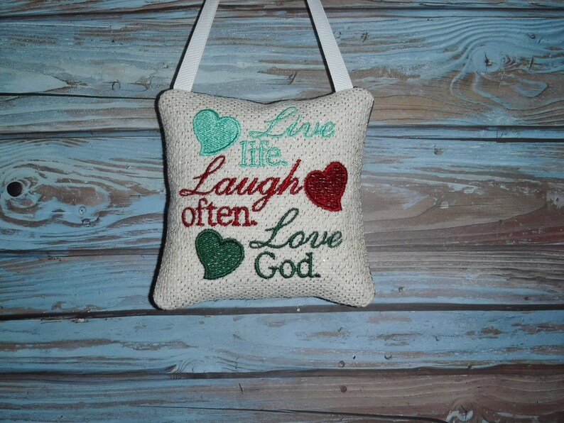 Christian Love God Embroidered Door Knob Hanger - Etsy