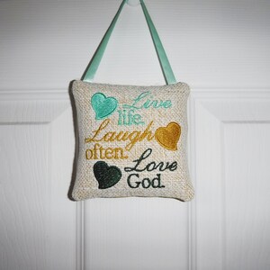 Christian Love God Embroidered Door Knob Hanger - Etsy