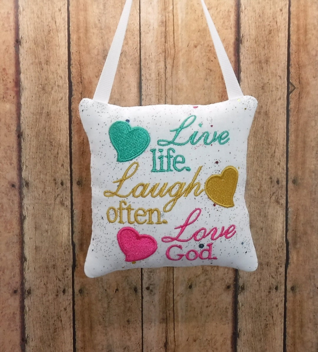 Christian Love God Embroidered Door Knob Hanger, Inspirational ...