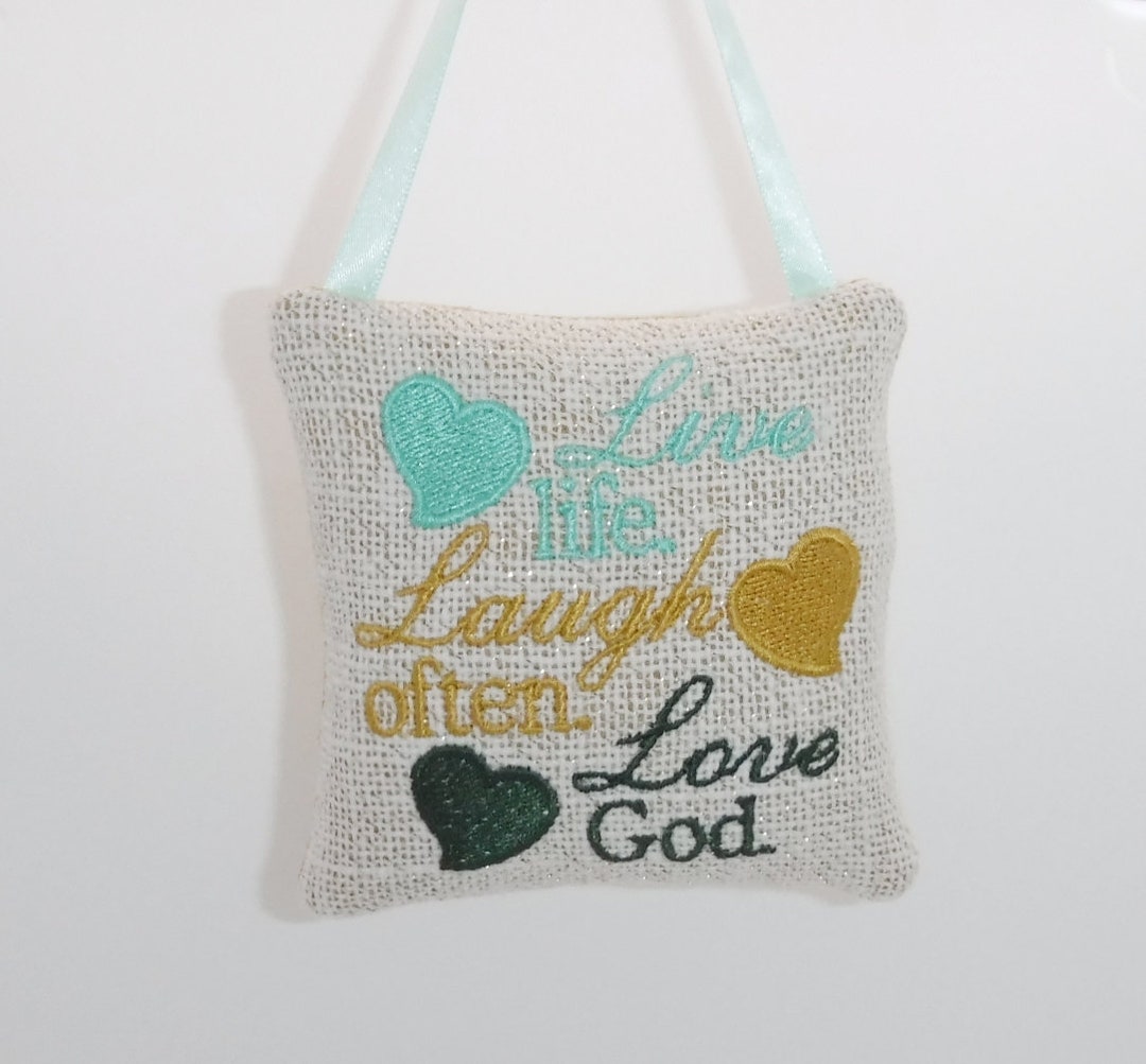 Christian Love God Embroidered Door Knob Hanger - Etsy