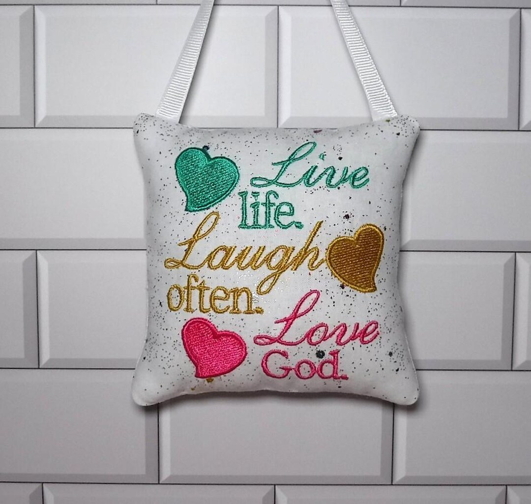 Christian Love God Embroidered Door Knob Hanger, Inspirational ...