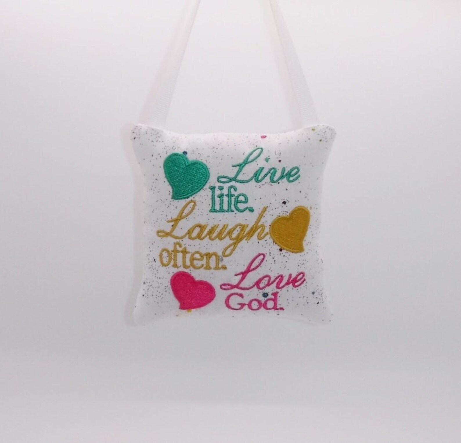 Christian Love God Embroidered Door Knob Hanger, Inspirational ...