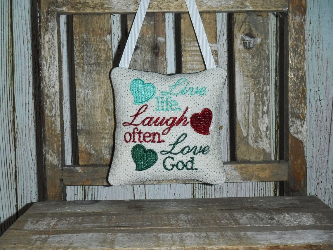 Christian Love God Embroidered Door Knob Hanger - Etsy