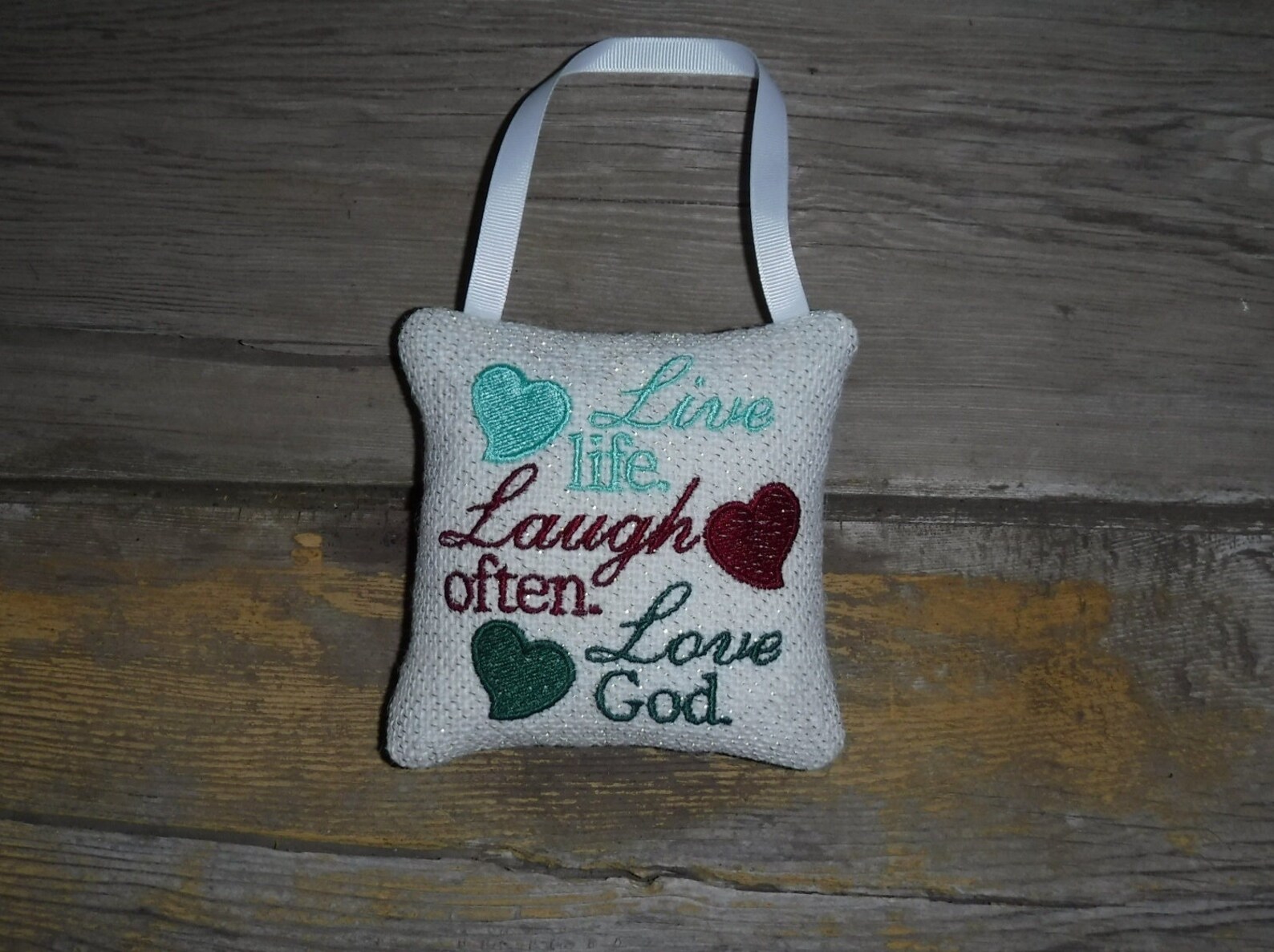 Christian Love God Embroidered Door Knob Hanger - Etsy