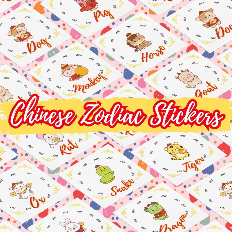 Chinese Stickers - Etsy