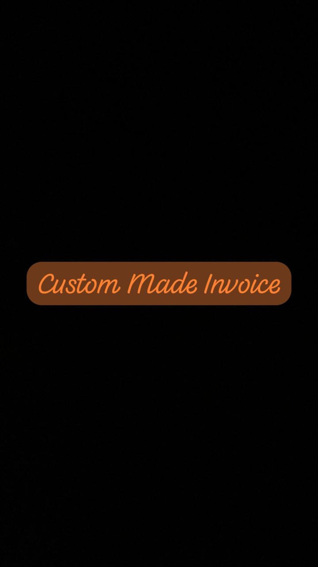 Custom Made Invoice - Etsy