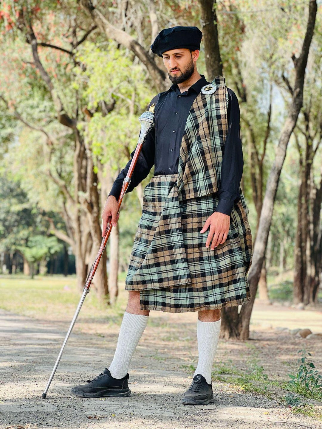 Traditional Scottish Great Kilt Vintage Highland Tartan Great Kilt ...