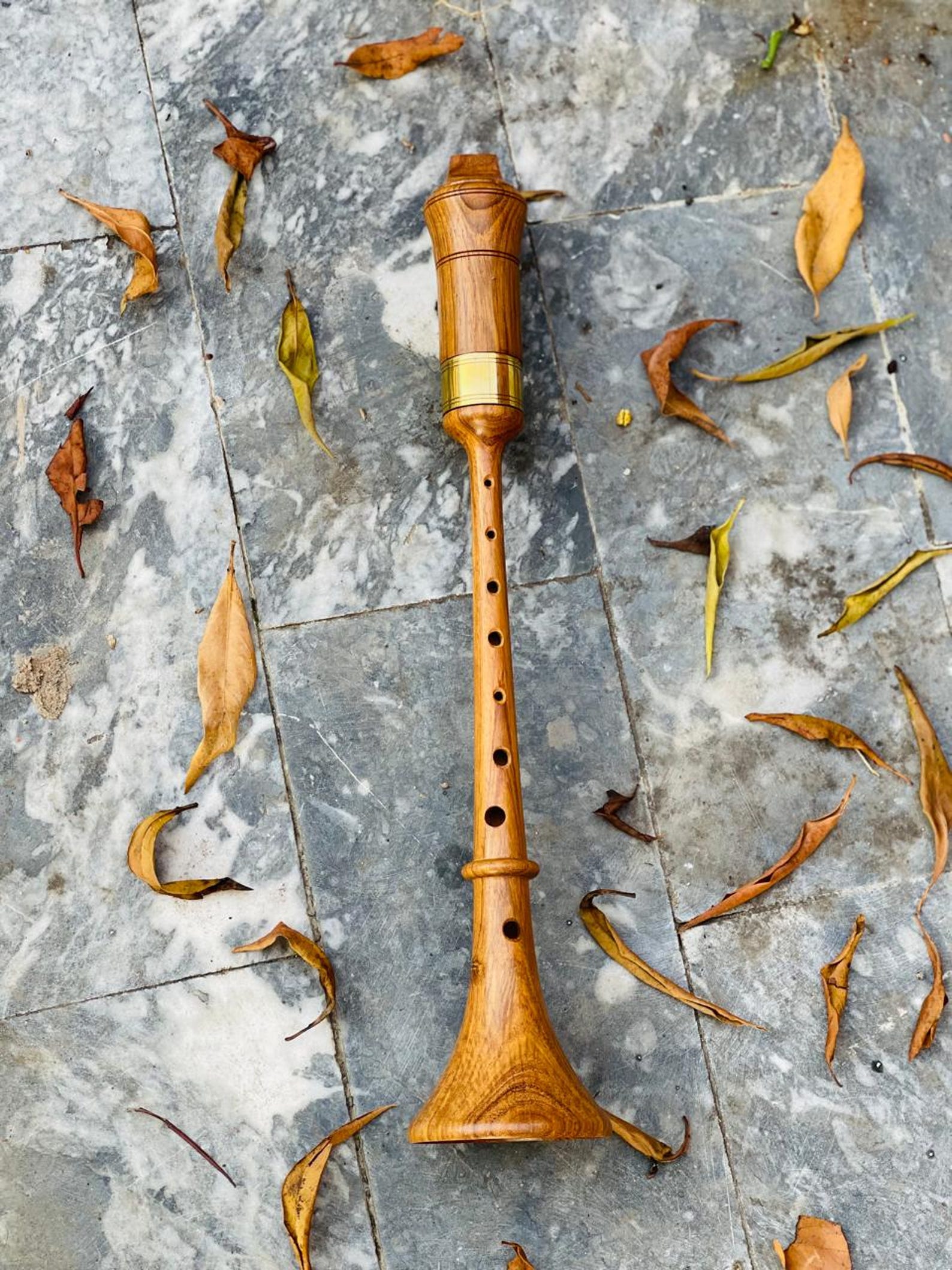 Rosewood Musical RAUSCHPFEIFE Small Wooden Medieval Shawm Instrument ...