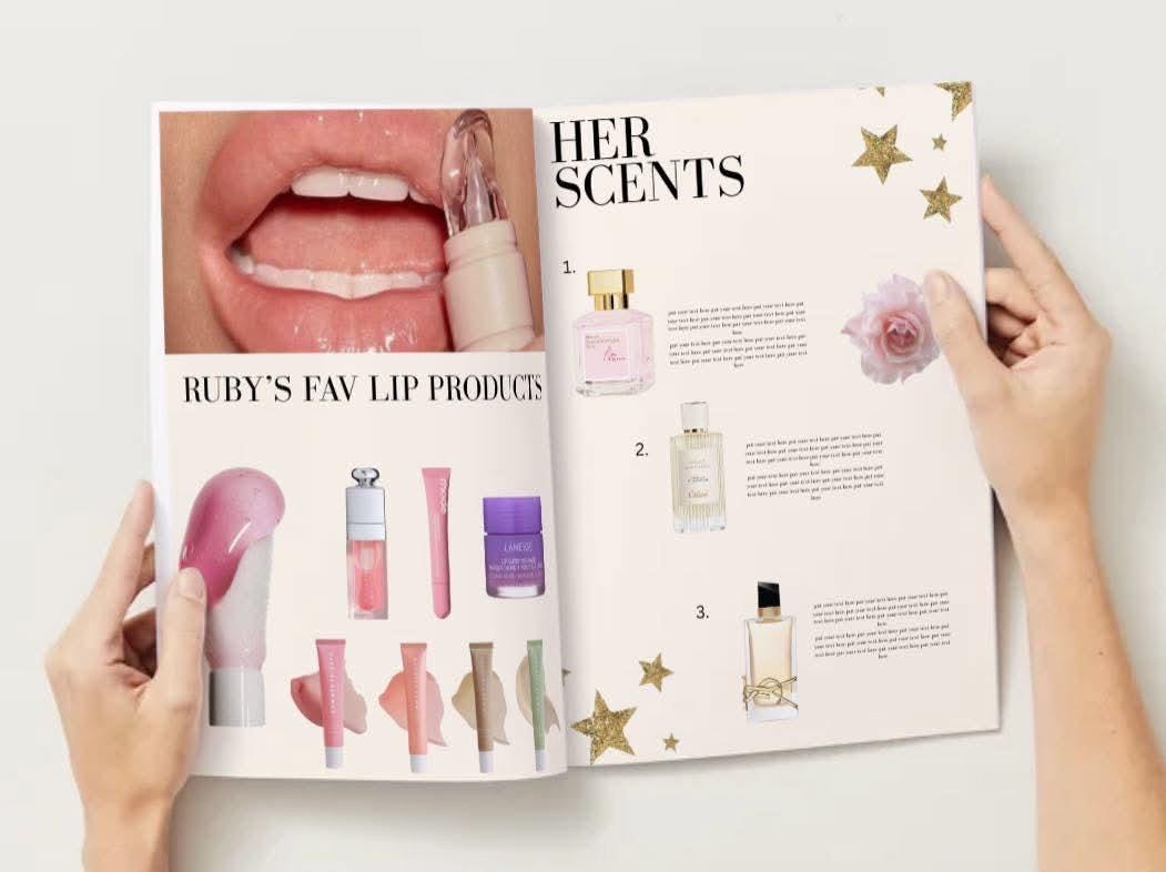 Vogue Birthday Template - Etsy