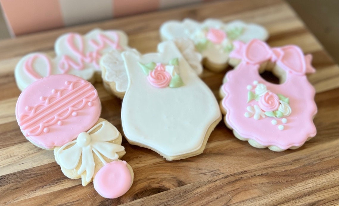 Baby Cookie, Baby Shower Cookies, Sugar Cookies, Baby Girl Cookies ...