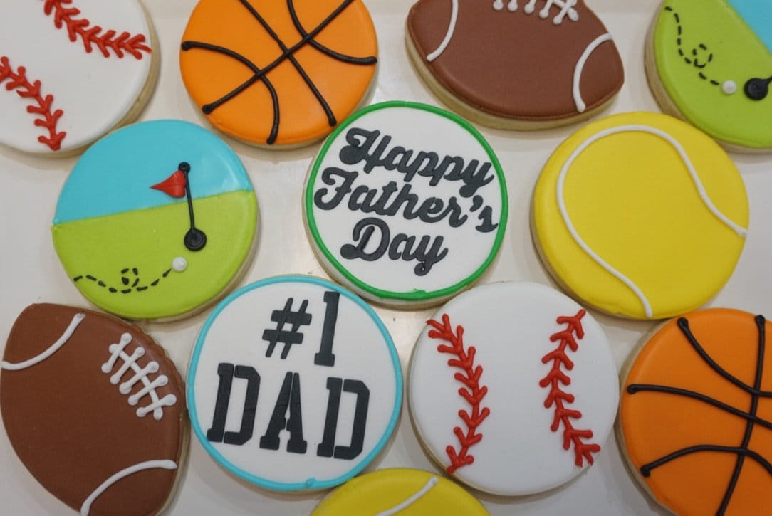 Father's Day Cookies, Dad Cookies, Sports Cookies, Sugar Cookies ...