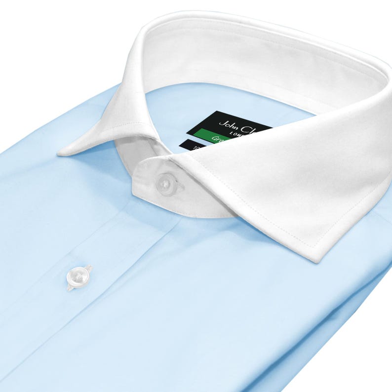 Men's President Extreme Cutaway Collar Shirt Harry Hill Style Italian ...