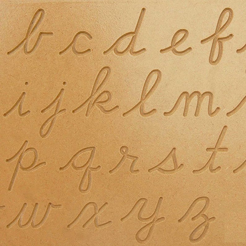 Cursive Wooden Alphabet Lightweight Tracing Board Handwriting ...